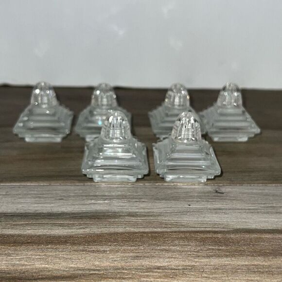 Kitchen | Art Deco Glass Salt Pepper Shakers 3 Pairssets Mid Century ...